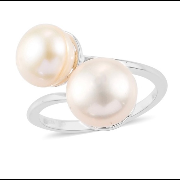 Jewelry | Nwt Classic Pearl Bypass Ring In 925 Sterling | Poshmark